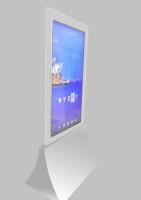 China 55 Inch Double Sided Advertising Kiosk 500 Nits Brightness All Steel Structure 7cm Thickness for sale