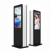 China 75 Inch Outdoor Digital Totem for Bus Shelter with 3840×2160 Resolution and 2000cd/m² Brightness for sale