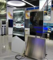 China 55 Inch Double Sided Advertising Kiosk 500 Nits Brightness All Steel Structure 7cm Thickness for sale