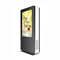 China 55 Inch Outdoor Digital Signage Display with 2000 cd/m² Brightness and IP65 Weatherproof Rating for Wall Mount Installation for sale