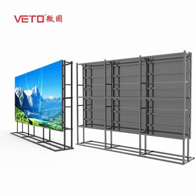 China Dustproof Commercial Video Wall 4×4 Floor Stand 3.5mm Bezel Wide Viewing Angle for sale