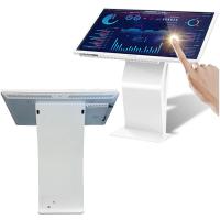China 55 Inch Horizontal LCD Kiosk Display with 1920×1080 Resolution and Multi-Touch Technology for Public Information Systems for sale