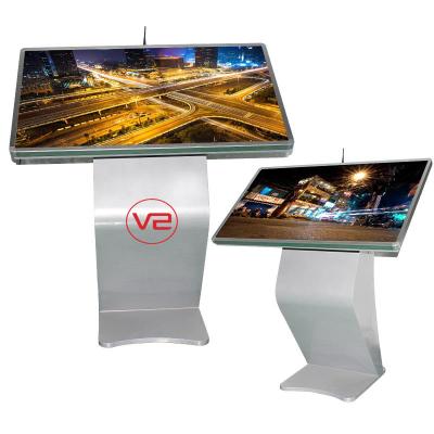 China 55 Inch High Brightness Touch Screen Kiosk with 1920x1080 Resolution and 450 cd/m² Brightness for Commercial Displays for sale