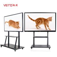 China 65 Inch Infrared Touch Screen Interactive Whiteboard with 4K Resolution and Dual OS for Conference and Education for sale