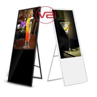 China Android Portable Digital Signage with 1920×1080 Resolution and 400 cd/m² Brightness - Mobile LCD Advertising Display for sale