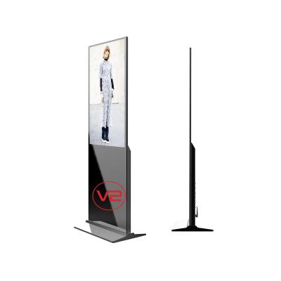 China Interactive Floor Standing Digital Signage 49 Inch Full HD 1920*1080 Vivid Image Layout for sale
