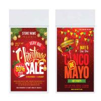 China 55 Inch Hanging Double-Sided LCD Advertising Display with 1920×1080 Resolution and 500 cd/m² Brightness for sale