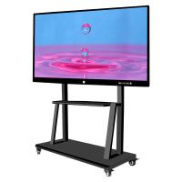 China 100-inch Portable Interactive Infrared Smart Whiteboard with 1920×1080 FHD Resolution and 4mm Tempered Glass for sale