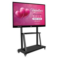China 100-inch Portable Interactive Infrared Smart Whiteboard with 1920×1080 FHD Resolution and 4mm Tempered Glass for sale