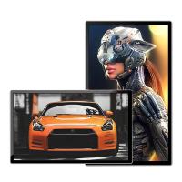 China 32 inch indoor fhd super slim wall mount elevator electronic LCD advertising screen for sale
