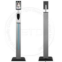 China Non-Contact Face Recognition Temperature Detector with 8-inch Display, 50,000 Face Database and ±0.3°C Accuracy for sale