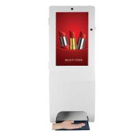 China 21.5 Inch Touch Display Hand Sanitizer Kiosk with 350cd/m² Brightness and Android 7.1.2 OS for sale