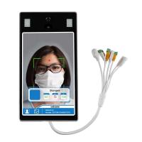 China 8-inch Touch Panel Hand Sanitizer Dispenser with Face Recognition and ±0.3℃ Temperature Measurement Kiosk for sale