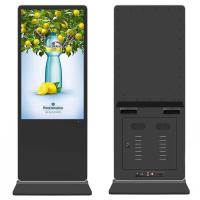 China 43 Inch Floor Standing Vertical LCD Digital Signage with 1920×1080 Resolution and 60,000 Hour Lifespan for sale