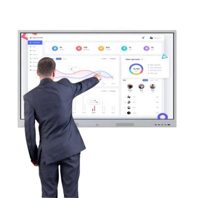 China 86-Inch 4K Interactive Whiteboard with Finger Touch - 3840×2160 Resolution, 410 cd/m² Brightness for sale