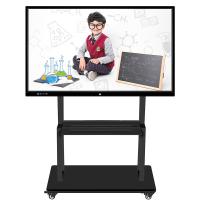 China 400nits Classroom Interactive Whiteboard Wireless Stand 100 Inch for sale
