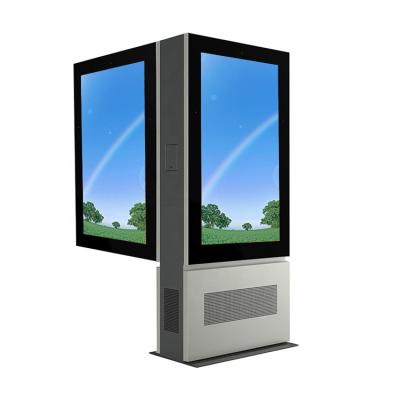 China 75-inch IP65 Waterproof Outdoor Digital Signage with 3840x2160 Resolution and 2000cd/m² Brightness for sale