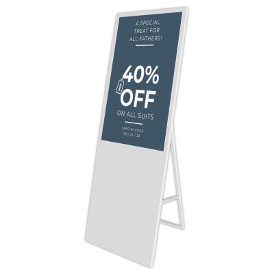 China VGA Foldable LCD Advertising Digital Signage 450cd/m2 Full HD Monitor for sale
