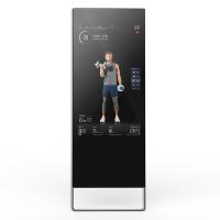 China 43-Inch Android Smart Mirror with Touch Screen - 1920x1080 Resolution, 350 cd/m² Brightness for Fitness and Advertising for sale