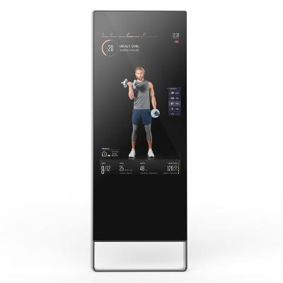 China 43-Inch Android Smart Mirror with Touch Screen - 1920x1080 Resolution, 350 cd/m² Brightness for Fitness and Advertising for sale