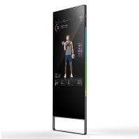 China 43-Inch Android Smart Mirror with Touch Screen - 1920x1080 Resolution, 350 cd/m² Brightness for Fitness and Advertising for sale
