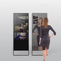 China 43-inch Tempered Glass Full-Body Smart Touch Magic Mirror with 1920x1080 Resolution for Retail Stores and Gyms for sale