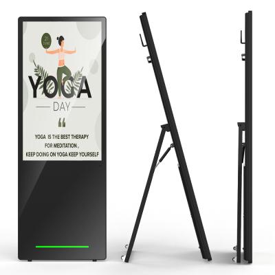 China Super Thin Digital Signage Lcd Display 43 Inch Double Sided Ceiling Mounted for sale