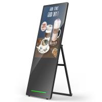 China 43-Inch Folding Mobile LCD Digital Display with 60,000mAh Battery and 1920×1080 Resolution for sale