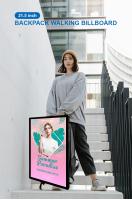 China Vertical Advertising LCD Panel Media Player - 32 Inch Display with Backpack Design for Mobile Digital Signage for sale