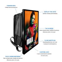 China 21.5 Inch LCD Media Advertising Player Backpack with 1920x1080 Resolution and 500-1000 cd/m² Brightness for sale