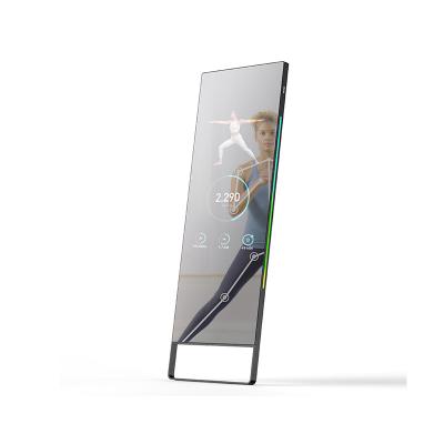 China 55-Inch Touch Screen Magic Mirror Digital Signage with Android OS and 2x 5W Speakers for Gym Interactive Kiosk for sale
