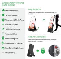 China VETO Outdoor LCD Waterproof Battery Portable Digital Poster for sale