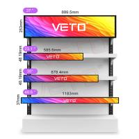 China Indoor Advertising Stretched LCD Screen For Retail Store Shelves Edge for sale