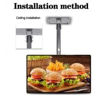 China VETO Android Digital Menu Screen 43 49 55 Inch Double-sided Hanging Wall Mounted HD Advertising LCD Display for sale