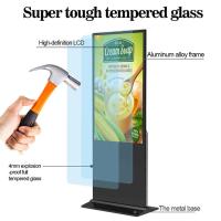 China Free CMS Vertical LCD advertising player Indoor Totem 55 Inch For Retail Stores for sale