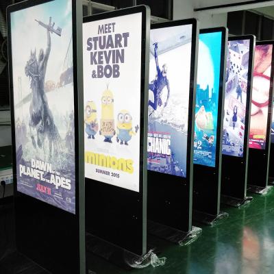 China Android Digital Signage Player with 65-inch Landscape LCD Display and Remote Control for Advertising Kiosks for sale