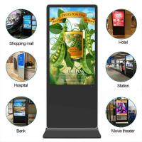 China Vertical Floor Stand Digital Signage 55inch Indoor Multi Touch Screen LCD Display for sale