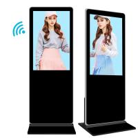 China Vertical Floor Stand Digital Signage 55inch Indoor Multi Touch Screen LCD Display for sale