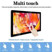 China 32 Inch Wall Mounted Digital Signage Touch Screen with 450 cd/m² Brightness and 1920×1080 FHD Resolution for sale
