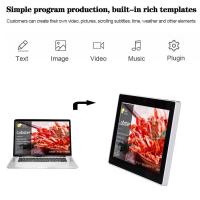 China 43 55 Inch Indoor Advertising Screen HD LCD Display Wall Mount Android Touch Screen for sale