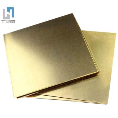 China H62 H65 Brass Plate 5mm , thin brass sheet C67400 for thermal devices for sale