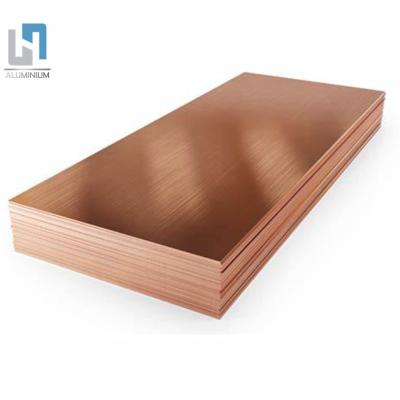 China H65 Pure Copper Plate Sheet  4x8 Size 0.5mm Thickness OEM ODM for sale