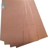 China Pure Copper Metal Plates 200mm Thickness ASTM JIS EN Standards for sale