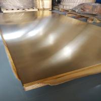 China Industrial Brass Sheet Plate 2500mm Width SGS ISO Certificate for sale