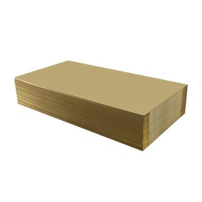 China 1220mm Pure Copper Plate Sheet Brass C46400 Gold Color for sale