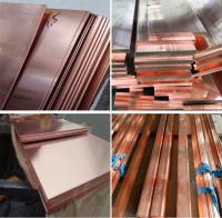 China 0.5mm - 26mm Thick Copper Metal Plates Sheet Polished Bright C10500 for sale