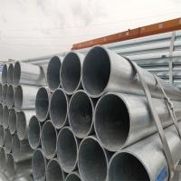 China Z50 Galvanized Steel Water Pipe , Galvanised Steel Round Tube Cutting Punching for sale