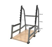 China Brace Squat Rack Lifting Platform U+PL1045 Triple Action Pivot Point Contoured for sale