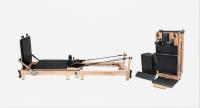 China Oak Foldable Pilates Reformer U+PL015E with Lightweight Transport Design for sale