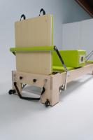 China U+PL001M Wooden Pilates Equipment Maple Pilates Reformer Adjustable with Aluminum Alloy Guide Rail for sale